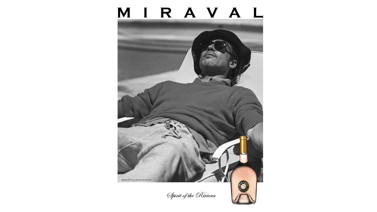 Brad Pitt Soaks Up The “Spirit Of The Riviera” In Miraval Rose 2020 ...