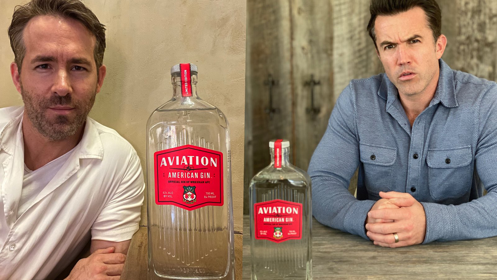 Ryan Reynolds Reveals Limited Edition Aviation Gin Wrexham AFC Bottle - Spirited Drinks