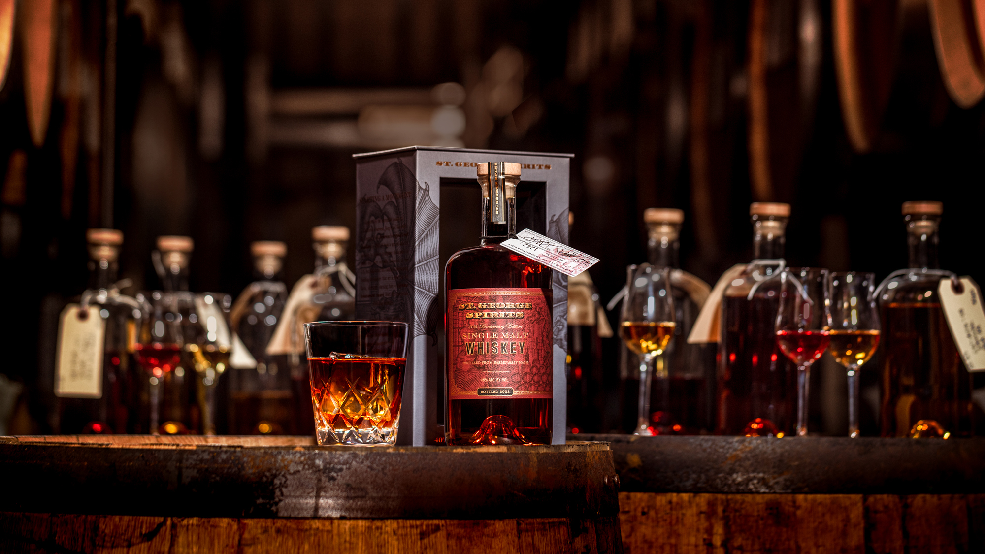 St George 40th Anniversary Single Malt Whiskey Celebrates Four Decades ...